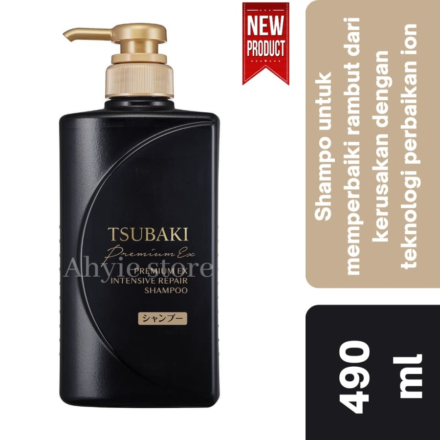 Jual Shiseido Tsubaki Premium EX Intensive Repair Shampoo 490 ml 🇯🇵 | Shopee Indonesia