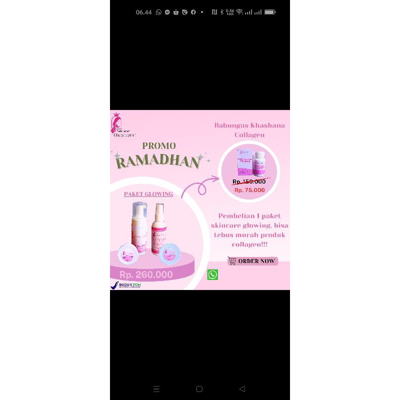 Jual satu paket skincare+Collagen drink | Shopee Indonesia