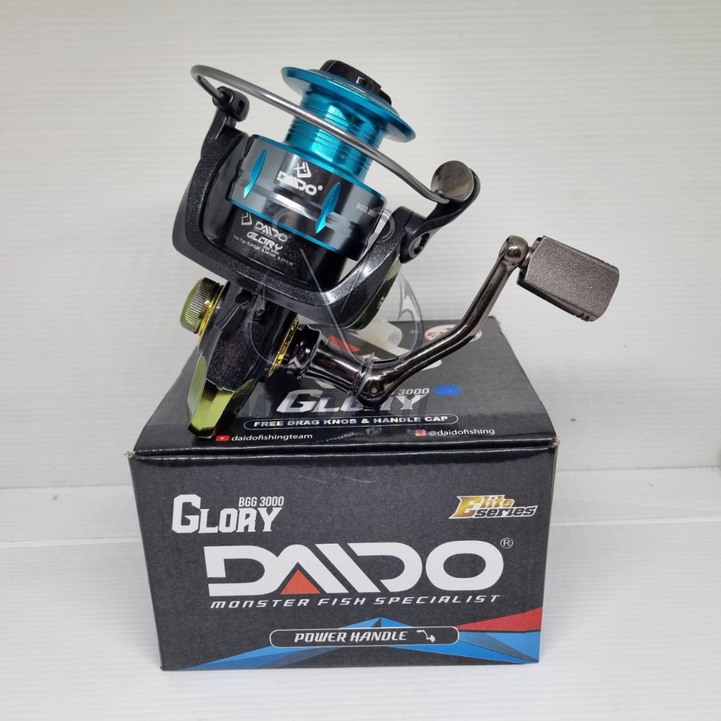 Jual Reel Pancing DAIDO Glory Spin Power Handle + Banyak BONUS | Shopee ...