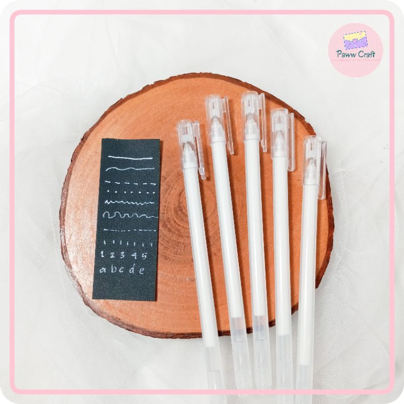 Jual [paww.craft] Pulpen Putih / White Gel Pen / Journaling / Pulpen ...