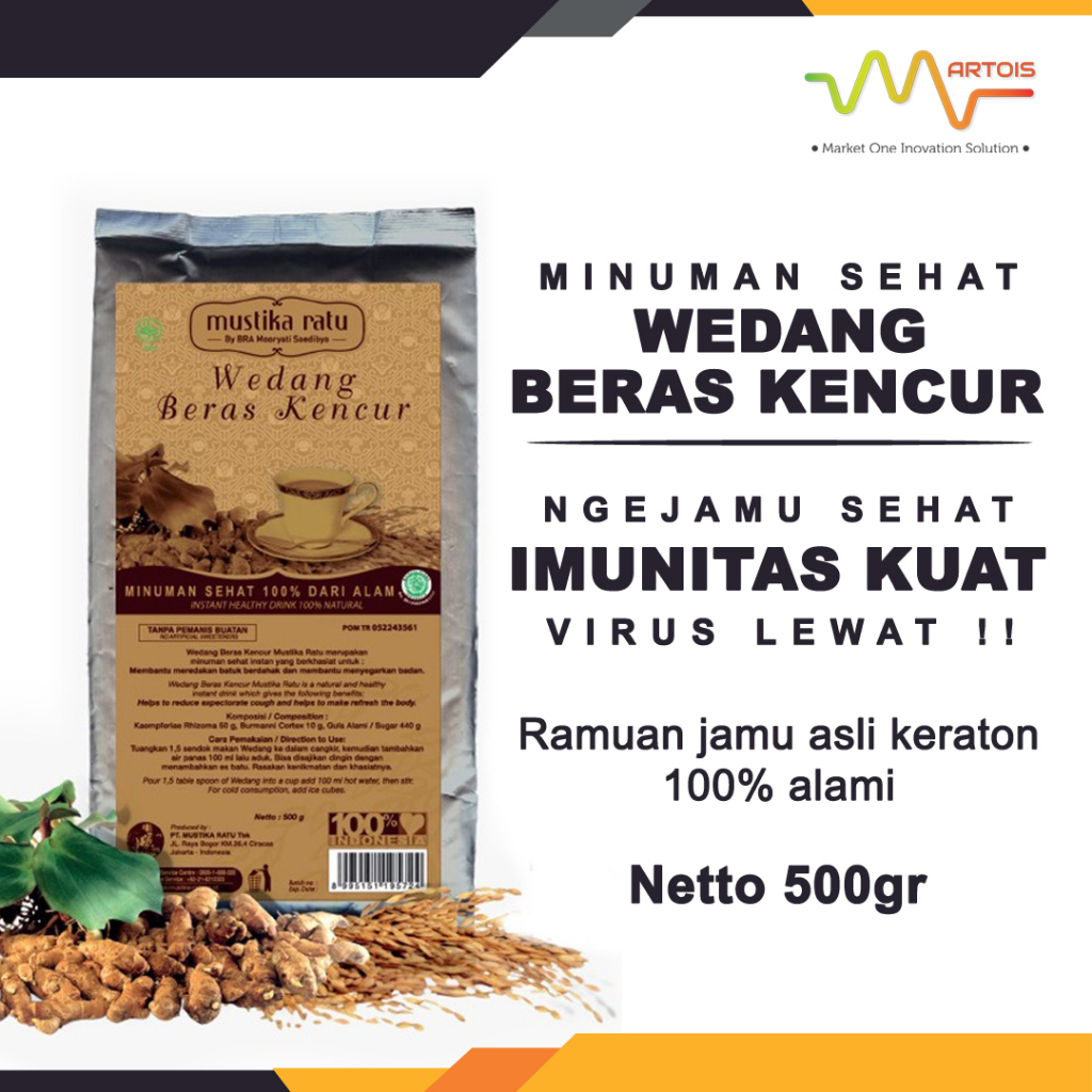 Jual Mustika Ratu Wedang Beras Kencur 500gr | Shopee Indonesia