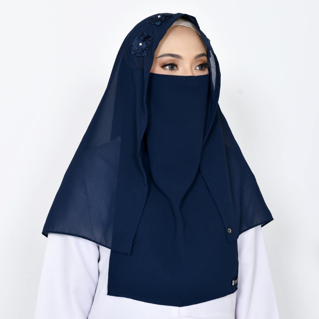 Jual HIJAB NIQAB VEIL JASMINE CADAR TALI BANDANA / CADAR DUA LAYER / JILBAB NIQAB | Shopee Indonesia