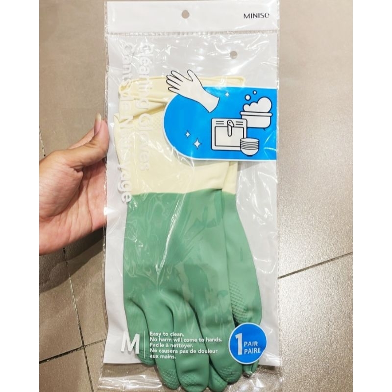 Jual MINISO CLEANING GLOVES / SARUNG TANGAN CUCI PIRING DAN BERSIH ...