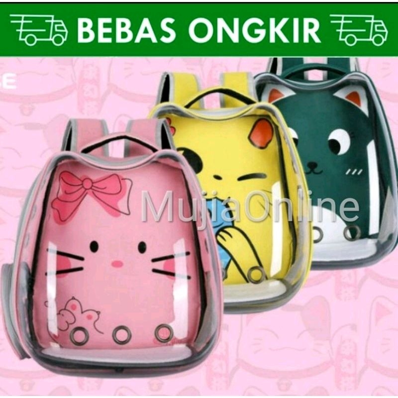 Jual GOSEND/GRAB Tas Ransel Astronot Pet Cargo Kucing Transparan Cat ...