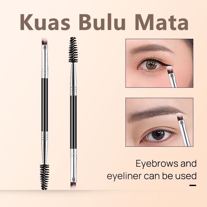 Jual Kuas Alis 2 IN 1 Double Eyebrow Brush Dengan Sikat Bulu Mata ...
