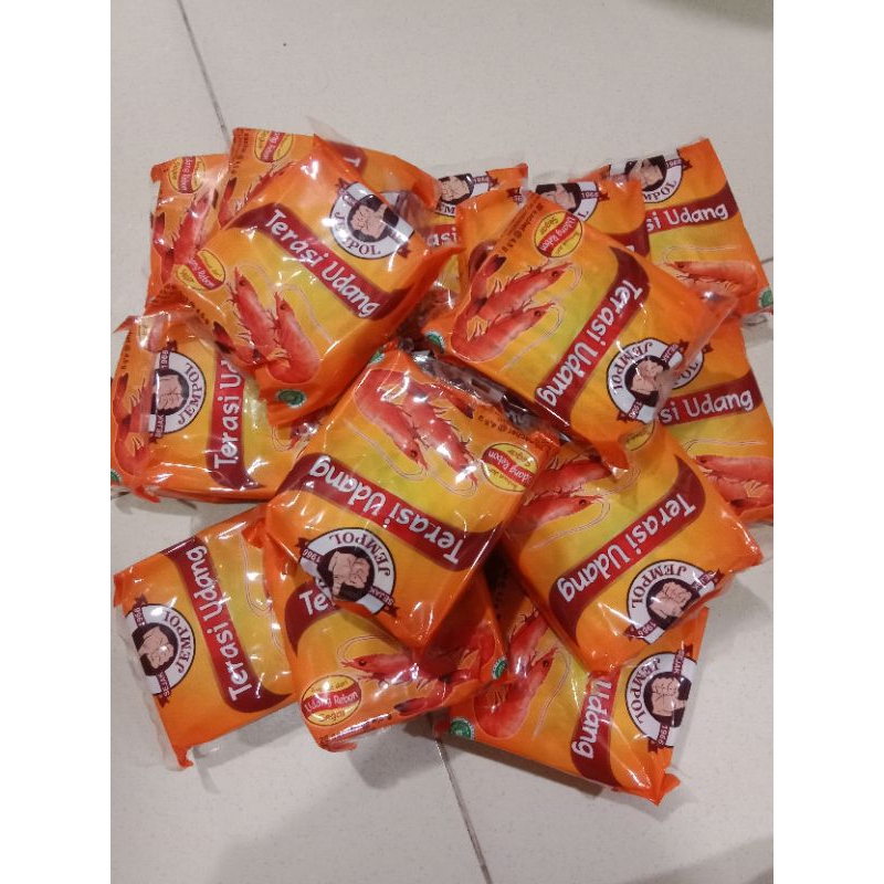 Jual Terasi udang cap jempol 1 pack ( isi 20 sachet 90 gram ) | Shopee ...
