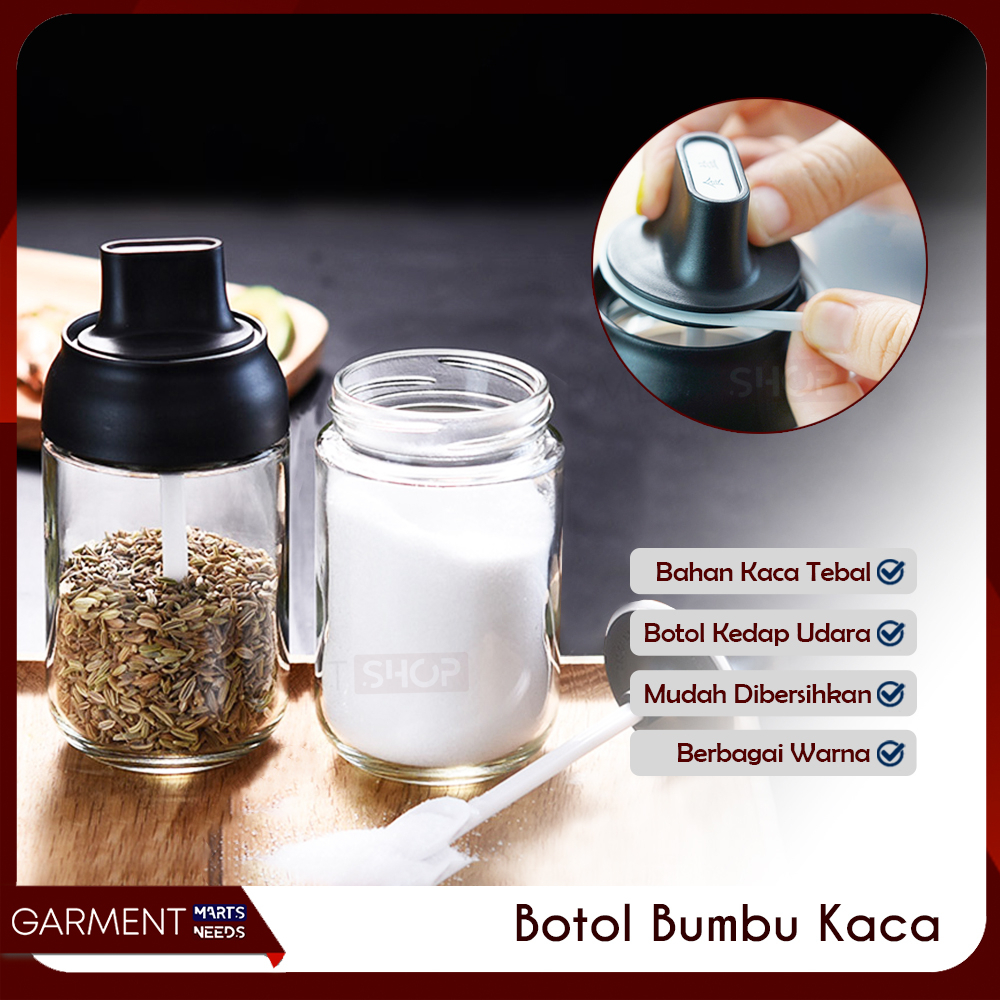 Jual TEBUGUS - Botol Bumbu Dapur Garam Merica Kedap Udara Dengan Sendok ...