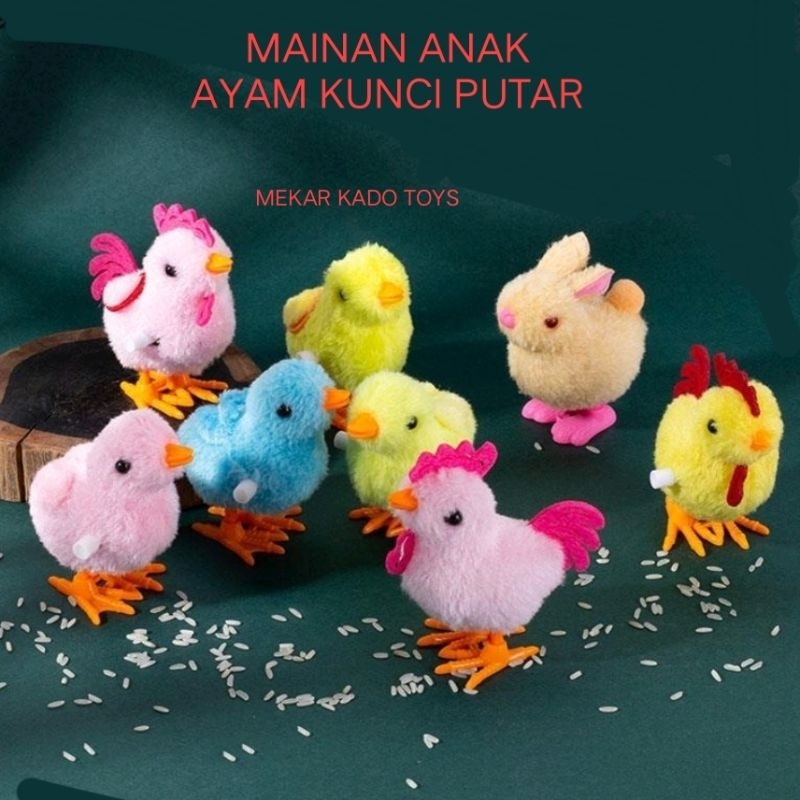 Jual Mainan Anak Ayam Patok / Ayam Kunci Putar Lompat Lucu | Shopee ...