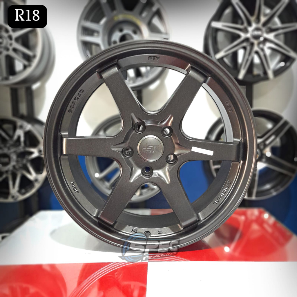 Jual Velg TE37 by HSR WHEEL Ring 18 buat Innova, CR-V, Terios, Juke, Almaz, Outlander, dll ...