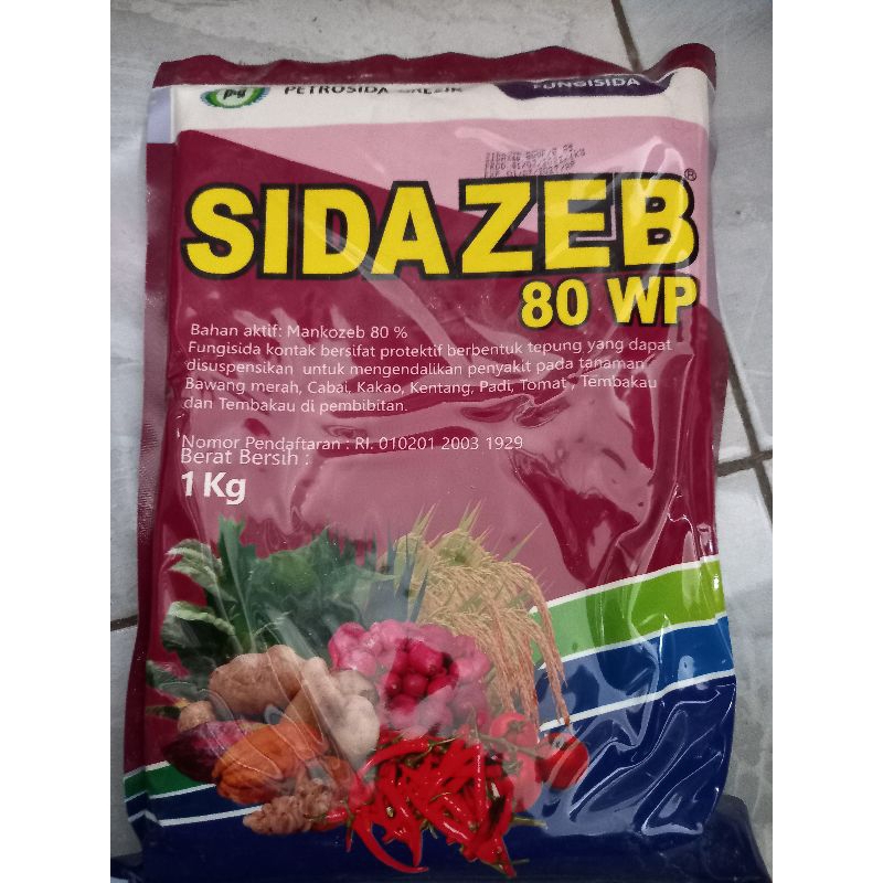 Jual SIDAZEB 1KG FUNGISIDA MANCOZEB KUNING 80WP | Shopee Indonesia