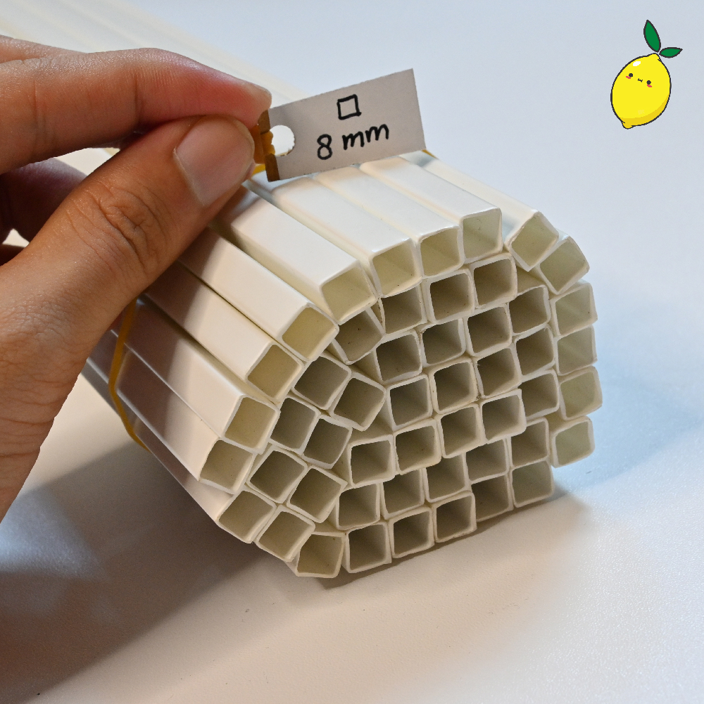 Jual Pipa Kotak 8mm x 50cm (Bahan Maket) | Shopee Indonesia