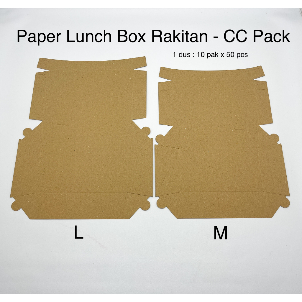 Jual Paper Lunch Box Craft Selipan / Kotak Makan Kertas Rakitan ...