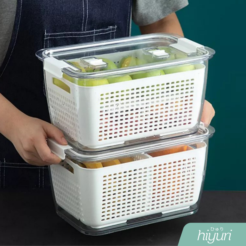 Jual HIYURI Set 3pcs Keranjang Pengering Buah Sayuran / Kotak Tiris ...