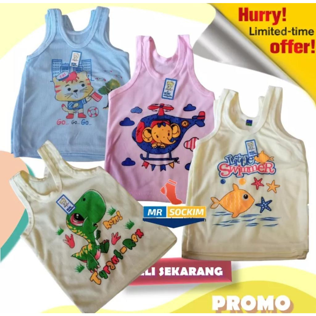 Jual SINGLET Kaos dalam anak laki-laki dan perempuan agree kids velvet ...