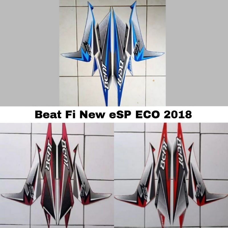 Jual Stiker Striping Honda Beat Fi New eSP ECO 2018 Body Standar ...