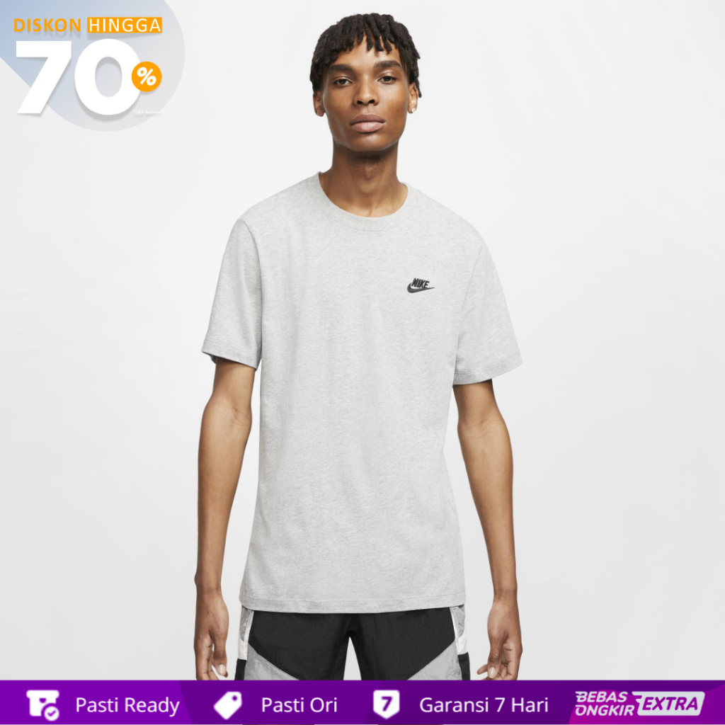 Jual Kaos Nike Original Pria Sportswear Club Basic Tee Abu-Abu | Shopee ... Jual Kaos Nike Original Pria Sportswear Club Basic Tee Abu-Abu | Shopee ...