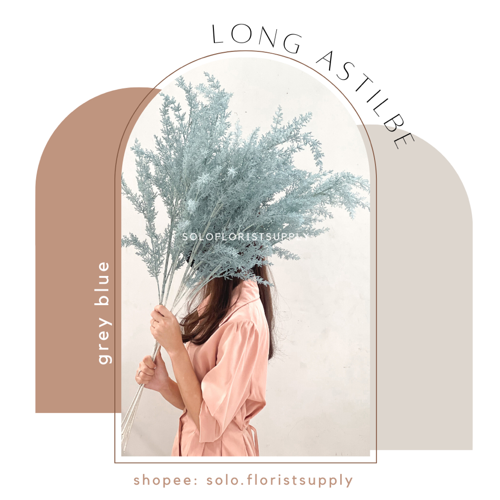 Jual LONG ASTILBE CHINENSIS ARTIFICIAL Bunga Astilbe Tangkai Panjang ...