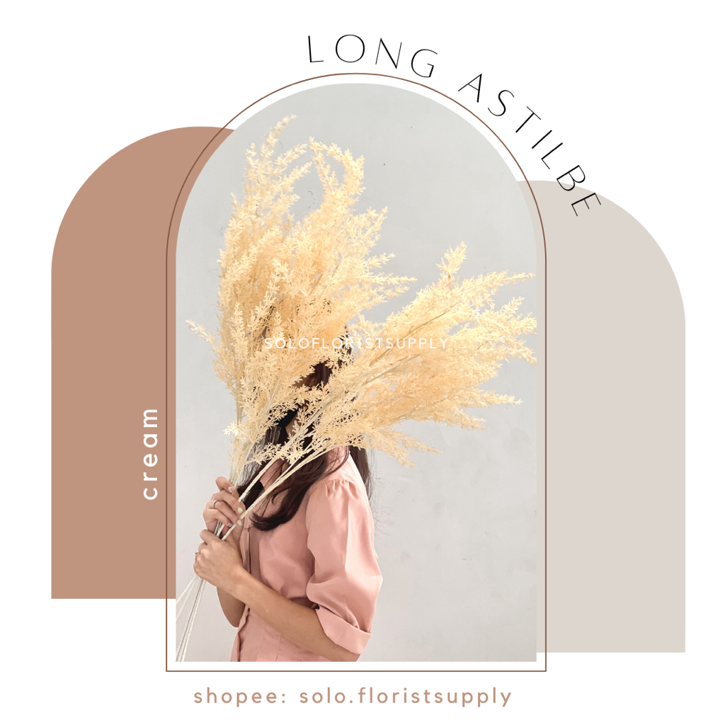 Jual LONG ASTILBE CHINENSIS ARTIFICIAL Bunga Astilbe Tangkai Panjang ...