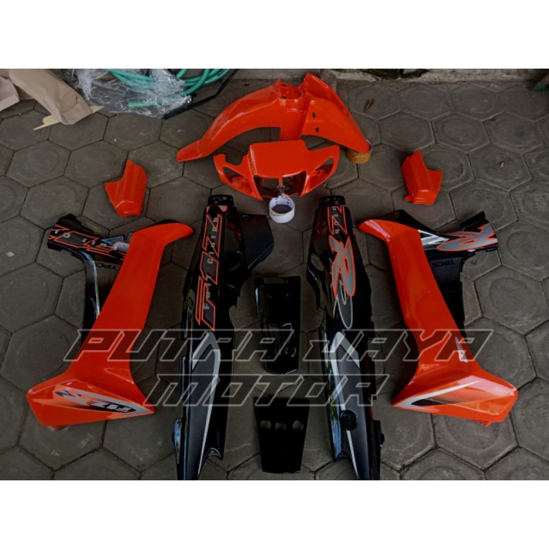 Jual bodi fullset yamaha fiz r force 1 full clutch oren cover bodi set ...