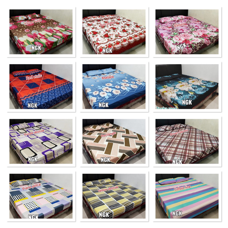 Jual Sprei Homemade Ukuran 180x200Cm (6kaki) | Shopee Indonesia
