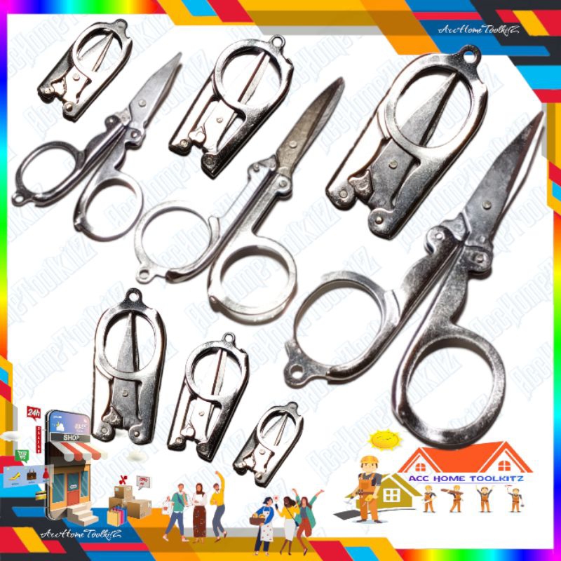 Jual Gunting Lipat Ukuran Kecil Sedang Besar / Gunting Jadul Ukuran ...