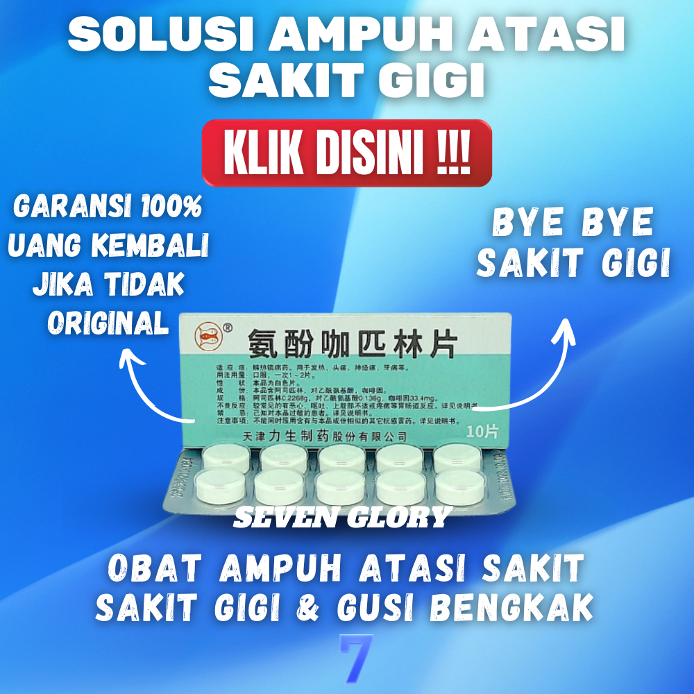 Jual OBAT SAKIT GIGI TABLET BERLUBANG AMPUH CENDON ORIGINAL 100% NGILU ...