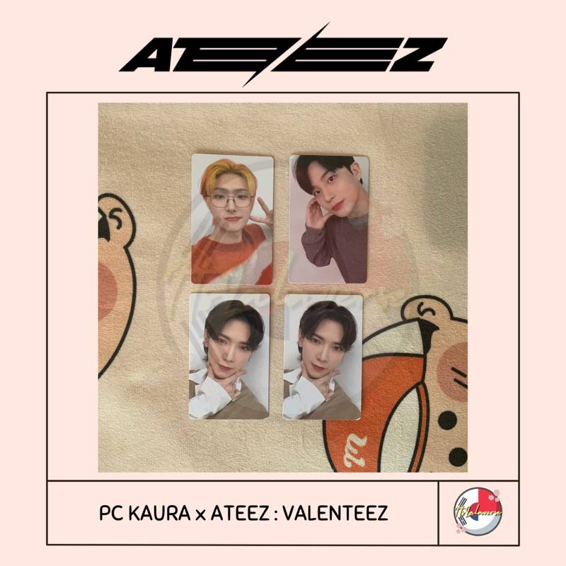 Jual PC KAURA x ATEEZ : VALENTEEZ Yeosang Mingi Jongho | Shopee Indonesia
