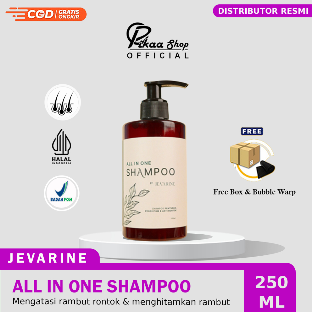 Jual SHAMPOO JEVARINE ALL IN ONE ANTI RONTOK DAN EFEKTIF MENUMBUHKAN RAMBUT ORIGINAL | Shopee ...