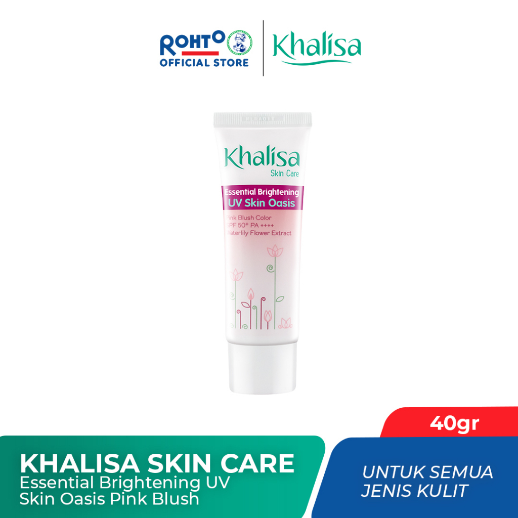 Jual Khalisa Essential Brightening UV Skin Oasis Pink Blush -40gr ...