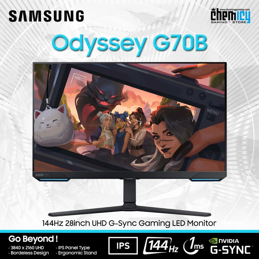 Jual Samsung Odyssey G70B 144Hz 28inch UHD G-Sync Gaming LED Monitor ...