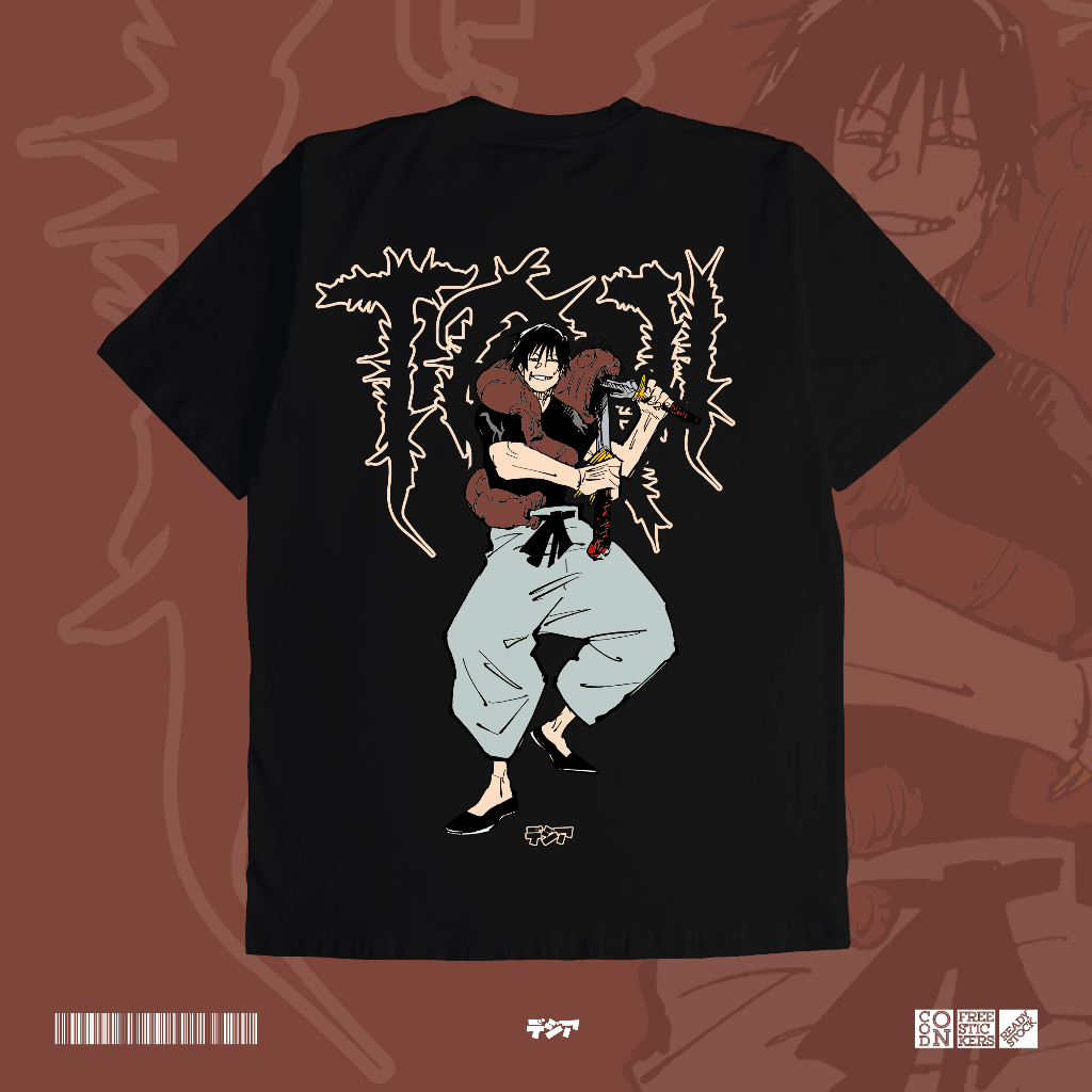 Jual TSHIRT Toji Fushiguro Jujutsu Kaisen Zenin Megumi Kaos Anime Manga ...