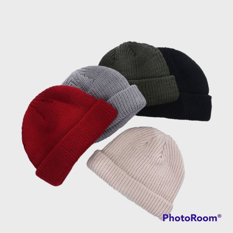 Jual KUPLUK RAJUT POLOS BEANIE HAT POLOS | Shopee Indonesia