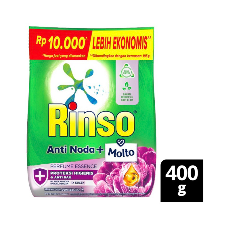 Jual RINSO DETERGEN POWDER 400grm | Shopee Indonesia