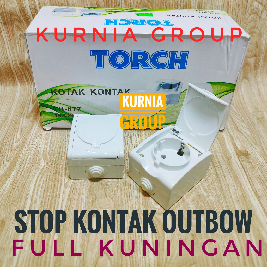 Jual Torch Stop Kontak Outdoor WeatherProof 1 Lubang Outbow Dengan ...