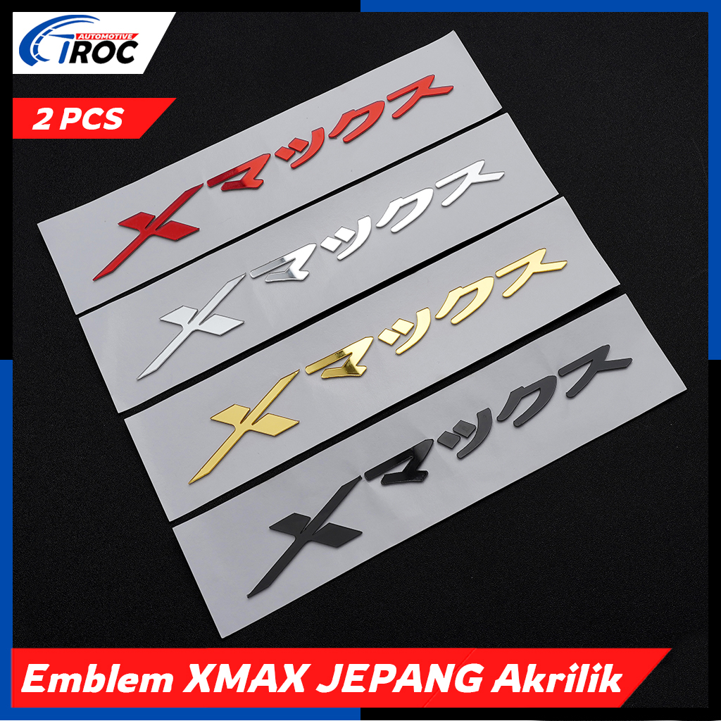 Jual Stiker XMAX Jepang Timbul 3D Emblem XMAX Jepang Sticker Jepang ...