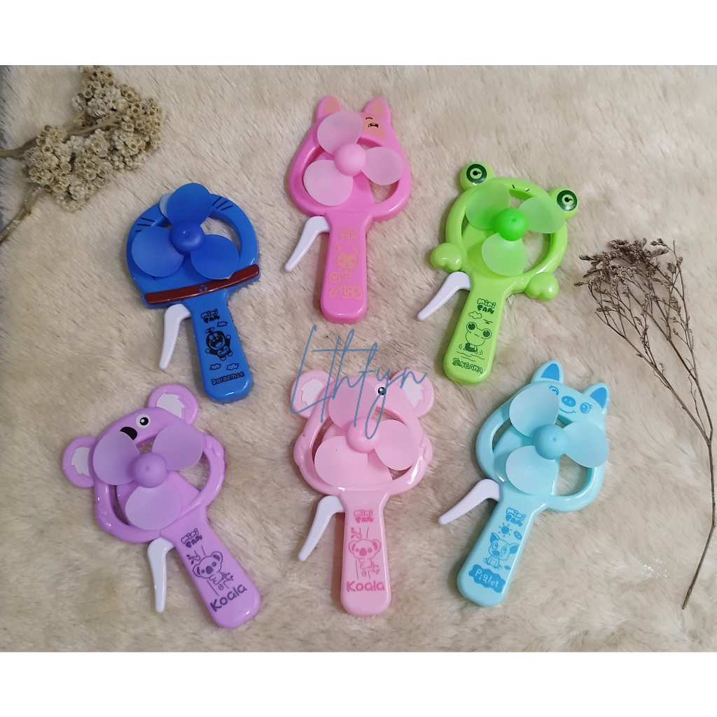 Jual KIPAS ANGIN MINI TANGAN MANUAL KARAKTER // MINI FAN MANUAL ...