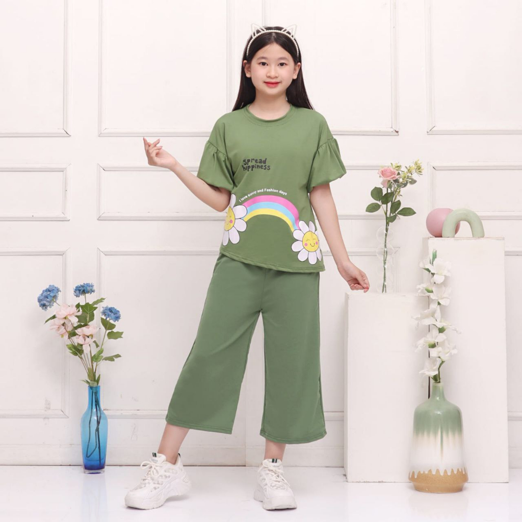 Jual (8 - 15 Tahun) Lora Set Baju Anak Duishi 290120 | Shopee Indonesia