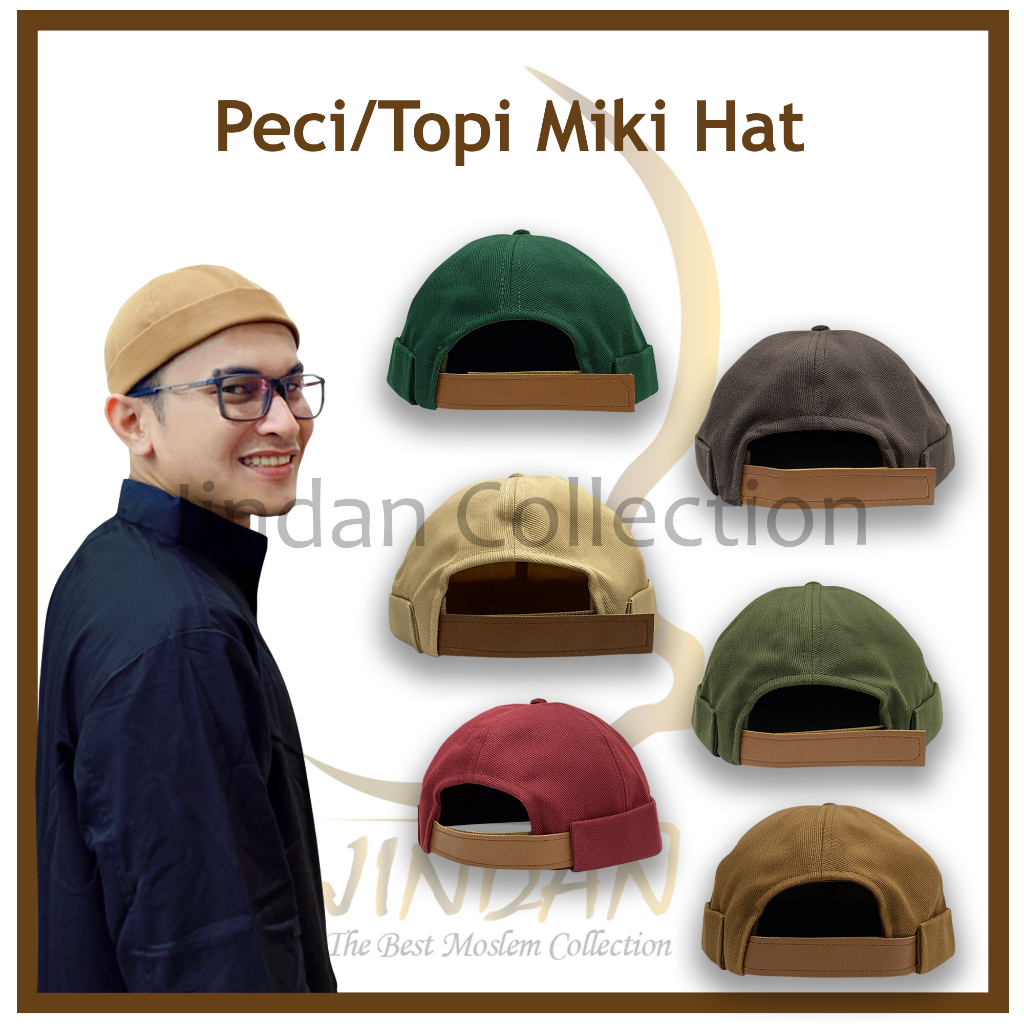 Jual Peci Topi Miki Hat Peci UAS Topi Beanie Hat Gaul Peci Hijrah Polos ...
