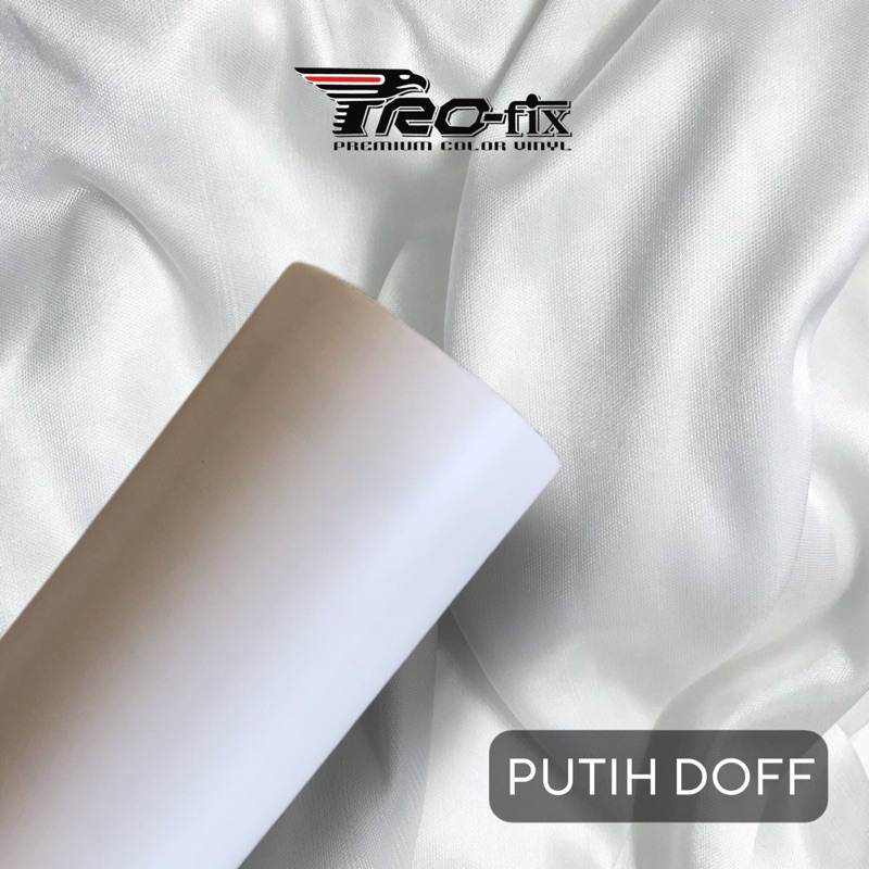 Jual stiker skotlet putih dop putih matte putih doff profix lebar 45 cm panjang 1 meter stiker ...