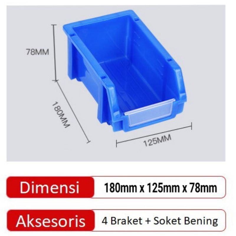Jual C7 Thickened Part Box Organiser Storage Container Box Storage Rack ...