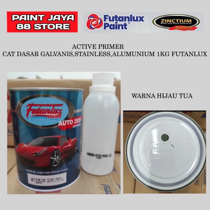 Jual Cat Dasar Galvanis,Stainless,Alumunium,Active Primer Green 120 1kg ...