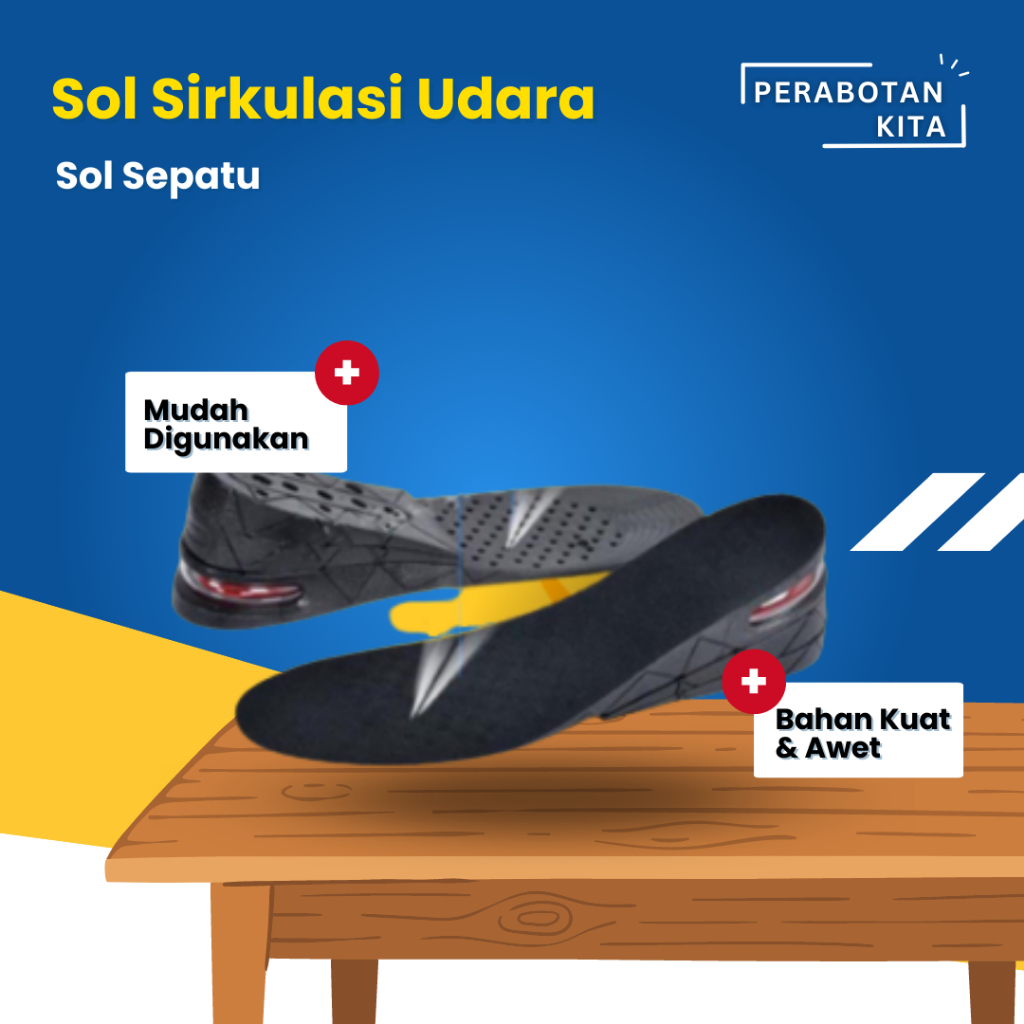 Jual perabotankita.id 1 Pasang Insole Penambah Tinggi / Sol Sepatu ...