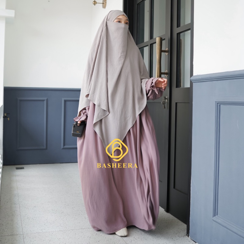 Jual BASHEERA LABEL KHADEEJAH SERIES- French khimar - french khimar ...