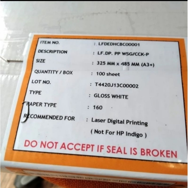 Jual Sticker Camel Digiprint A3+ (100 Lembar) Sticker Vinil A3 ...