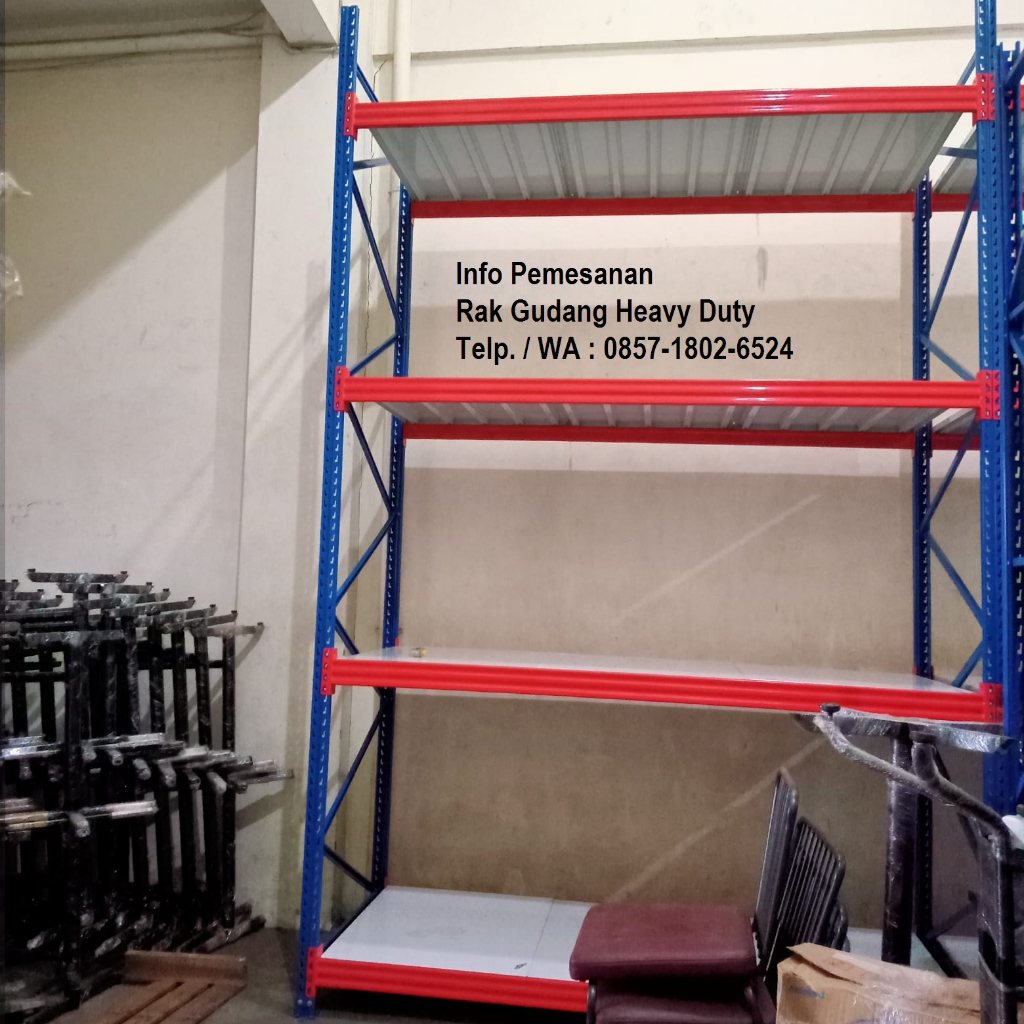 Jual Rak Gudang Heavy Duty Kapasitas 1 Ton/Level, Racking Industri, Rak ...