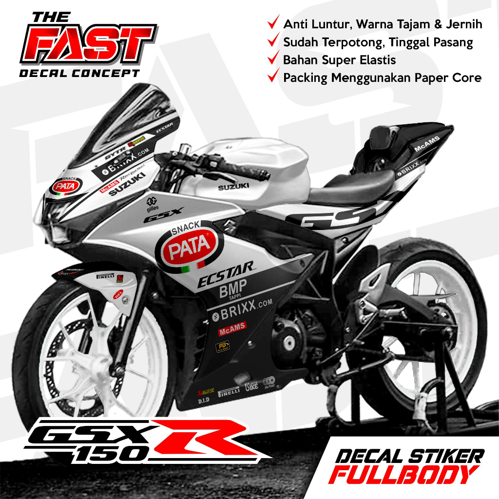 Jual stiker decal gsx motif pata decal stiker full body bsa request ...