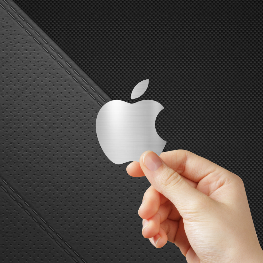 Jual STICKER LOGO APPLE CHROME METALIC LAPTOP/MOBIL | Shopee Indonesia