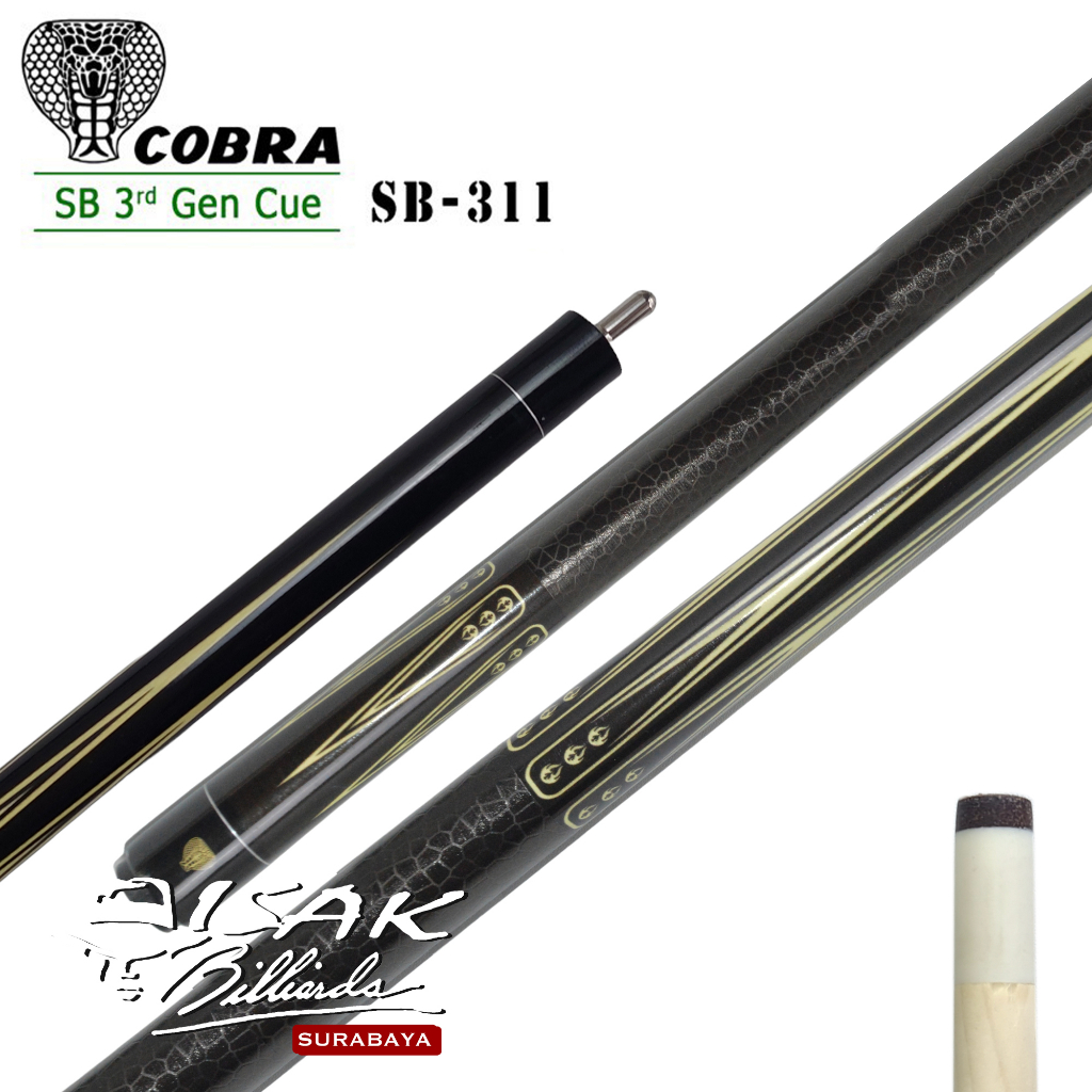 Jual Cobra SB-311 Pool Cue - 13 mm Maple Billiard Stick Stik Biliar by Fury Cues | Shopee Indonesia