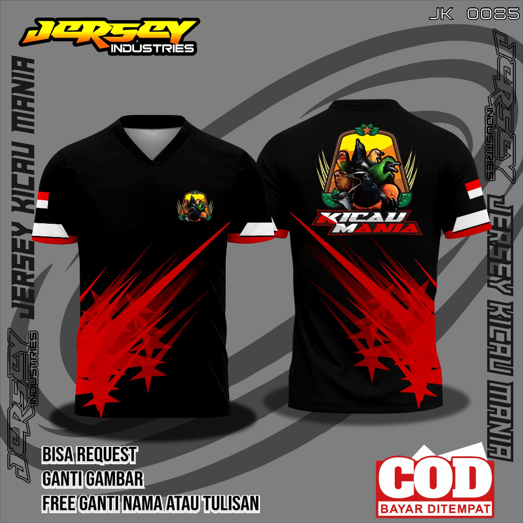 Jual Kaos Jersey Team Burung Desain Custom, BIsa Ubah Desain, Bisa ...