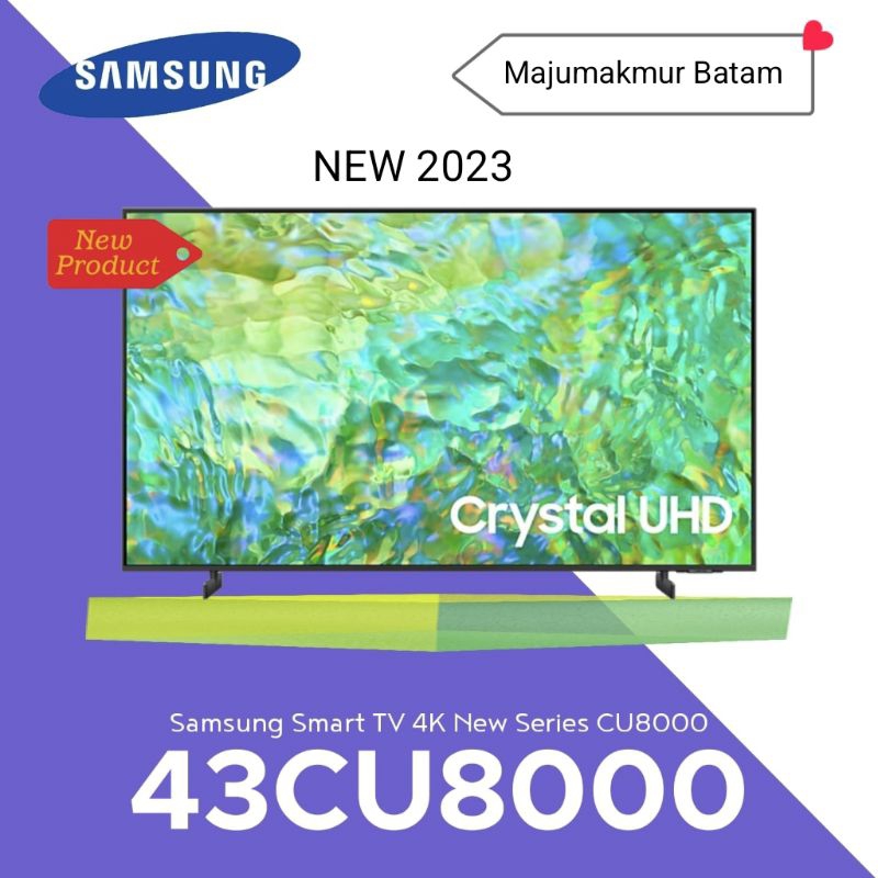 Jual SAMSUNG SMART TV 43 INCH 43CU8000 NEW 2023 GARANSI RESMI | Shopee ...